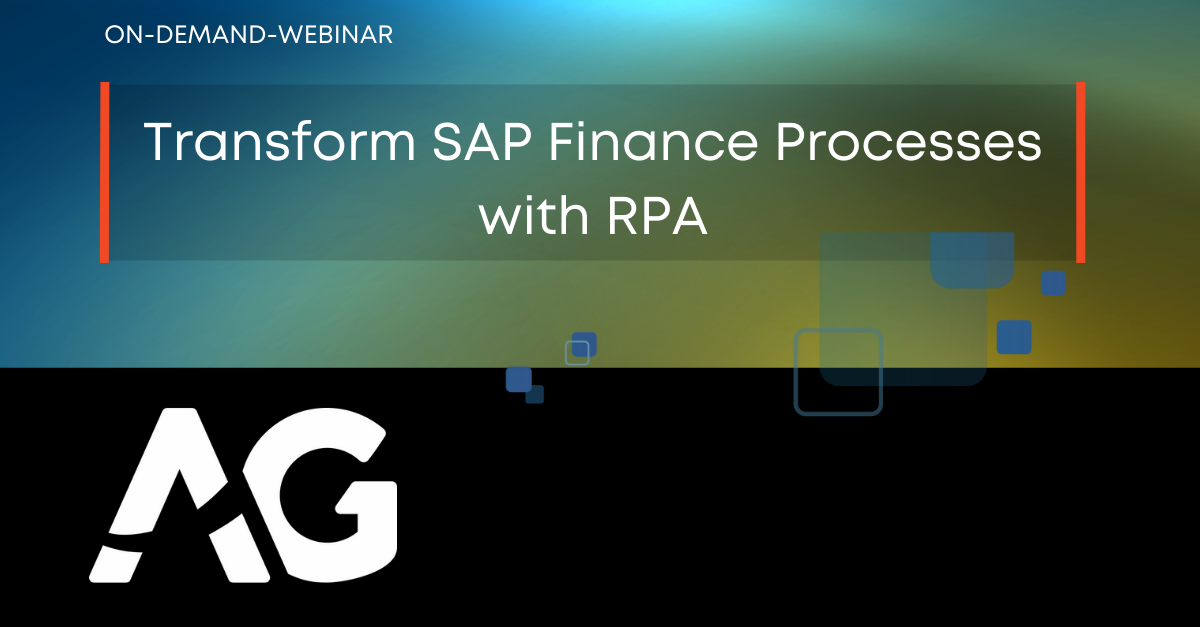 Transform SAP Finance Processes with RPA - Download Resource
